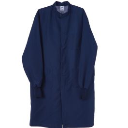 Medline Unisex Barrier Lab Coat with Pockets Navy XS 1Ct