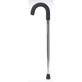 Medline Standard Aluminum Cane 300lb Chrome 1Ct
