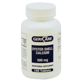GeriCare Oyster Shell Calcium Tablets 500mg 100Ct