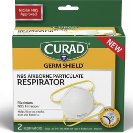 N95 Cone Style Particulate Respirator Masks, Box of 2