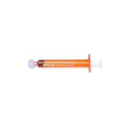Medline Nonsterile Amber Oral Syringe 3mL 500Ct
