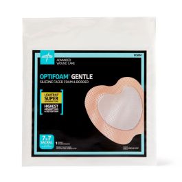 Optifoam Gentle LQ Silicone/Foam Dressing 7x7 1Ct