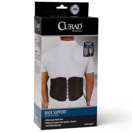 CURAD Back Supports with Dual-Pulley System Black Size L/XL 1Ct