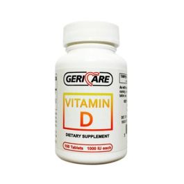 GeriCare Vitamin D-3 Tablet, 1,000 IU, 100Ct