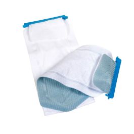 Medline Ice Bag w Clamp Closure + Pouches 5x12 24Ct