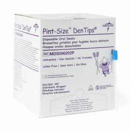 DenTips Untreated Oral Swabs Blue Small 500Ct