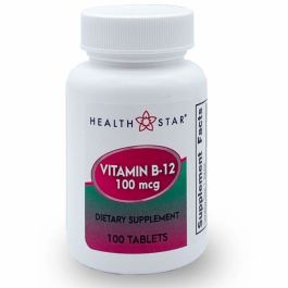 Health Star Vitamin B-12 Tablet 100mcg 100Ct