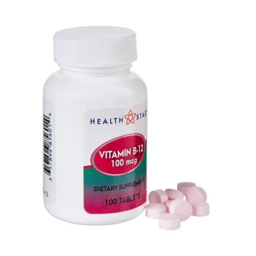 Health Star Vitamin B-12 Tablet 100mcg 100Ct