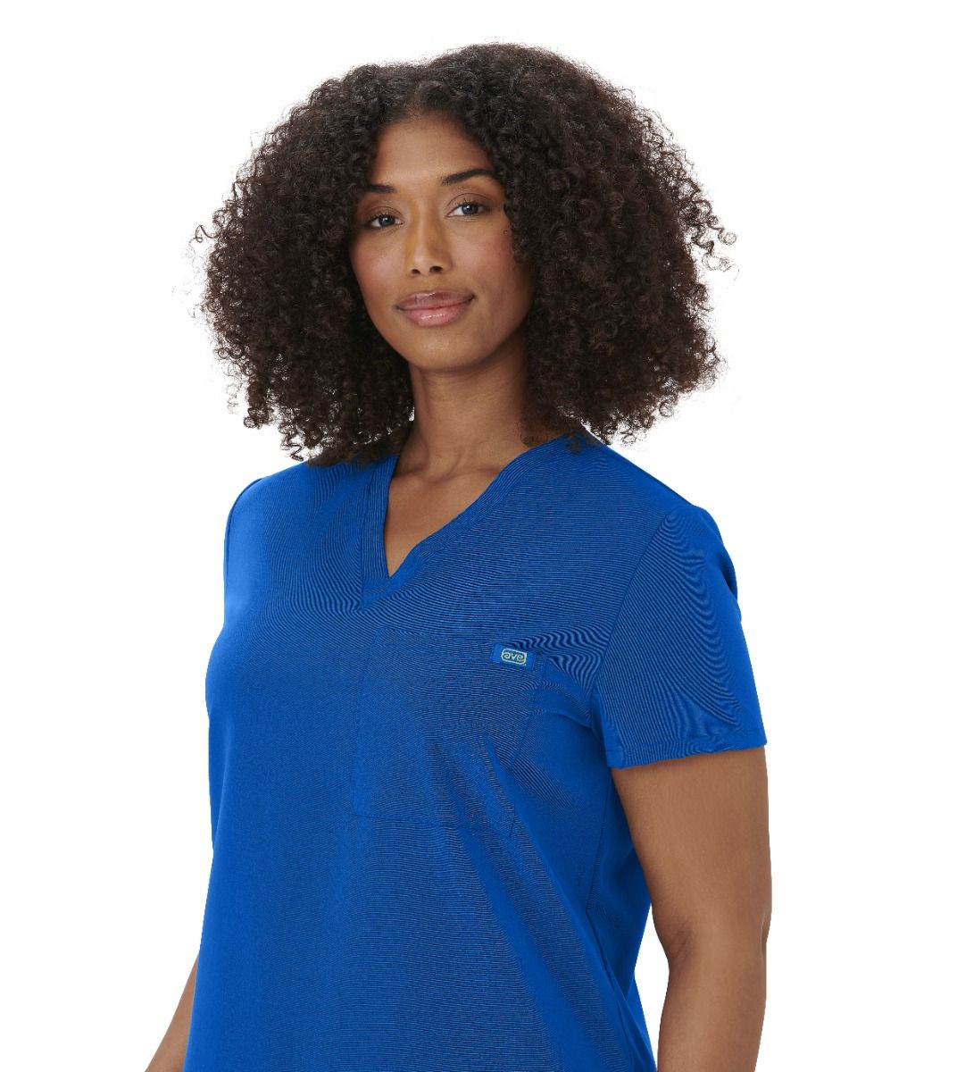 AVE - Manhattan Women's 1 Pocket Scrub Top, Royal Blue, Size 2XL, Style ...