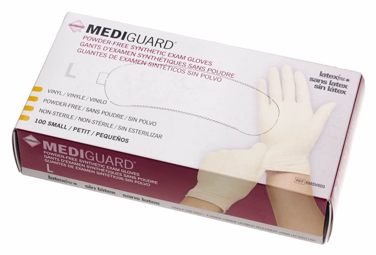CA Only - Medline MediGuard Stretch Exam Glove L 1000Ct