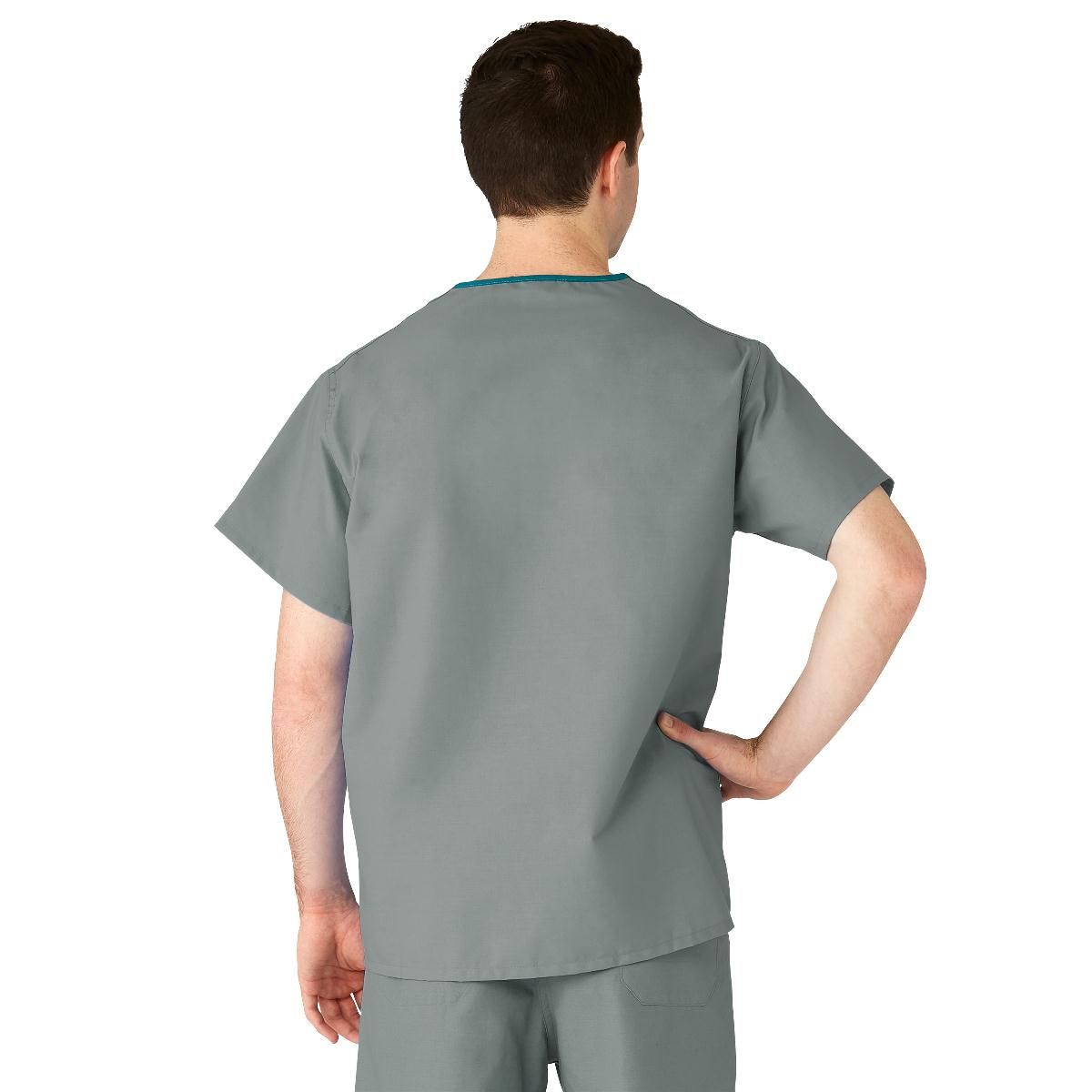 AngelStat Rev V-Neck Scrub Top Misty Angelica S 1Ct