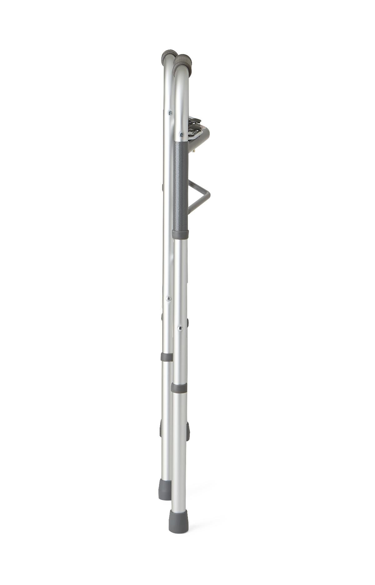 Medline Basic 2-Button Aluminum Folding Walker 1Ct