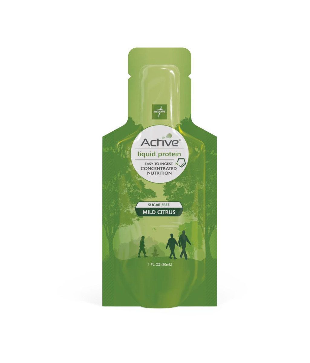 Medline Active Liquid Protein Sugar-Free Citrus 1oz 100Ct