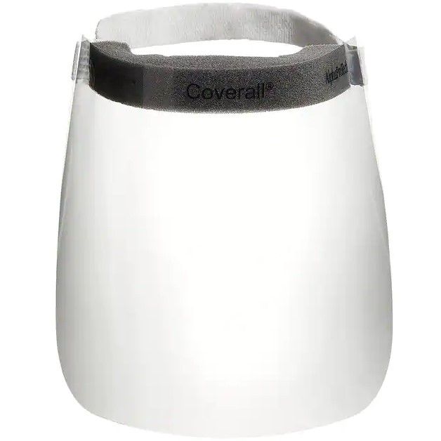 Coverall Full Face Shield With Comfort Headband 100Ct
