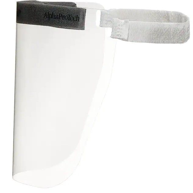 Coverall Full Face Shield With Comfort Headband 100Ct