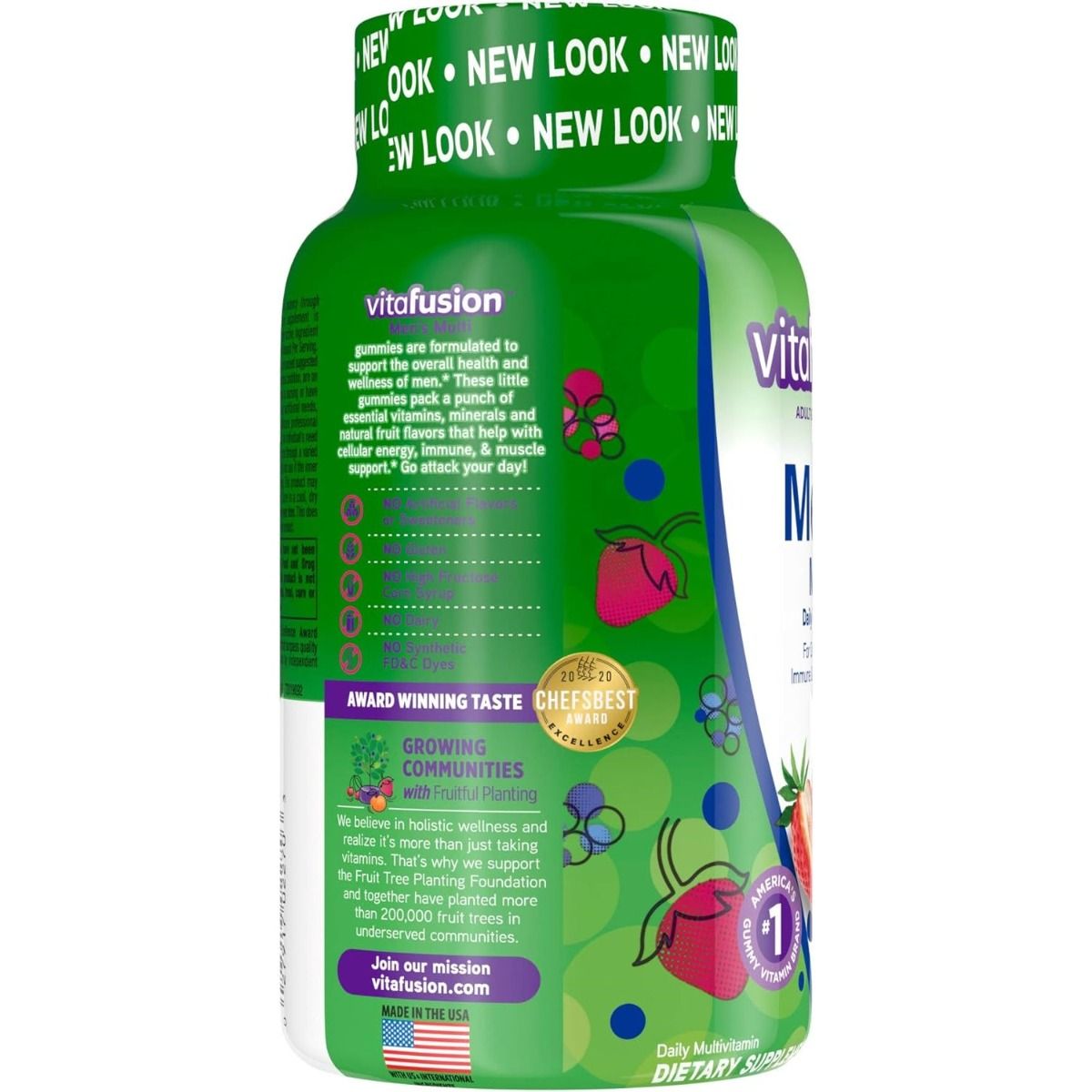 Vitafusion Men's Multivitamin Gummies Berry 150 Ct