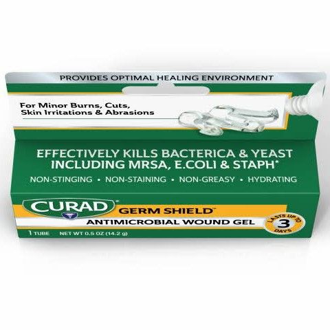 CURAD Germ Shield Antimicrobial Wound Gel 0.5oz 1Ct