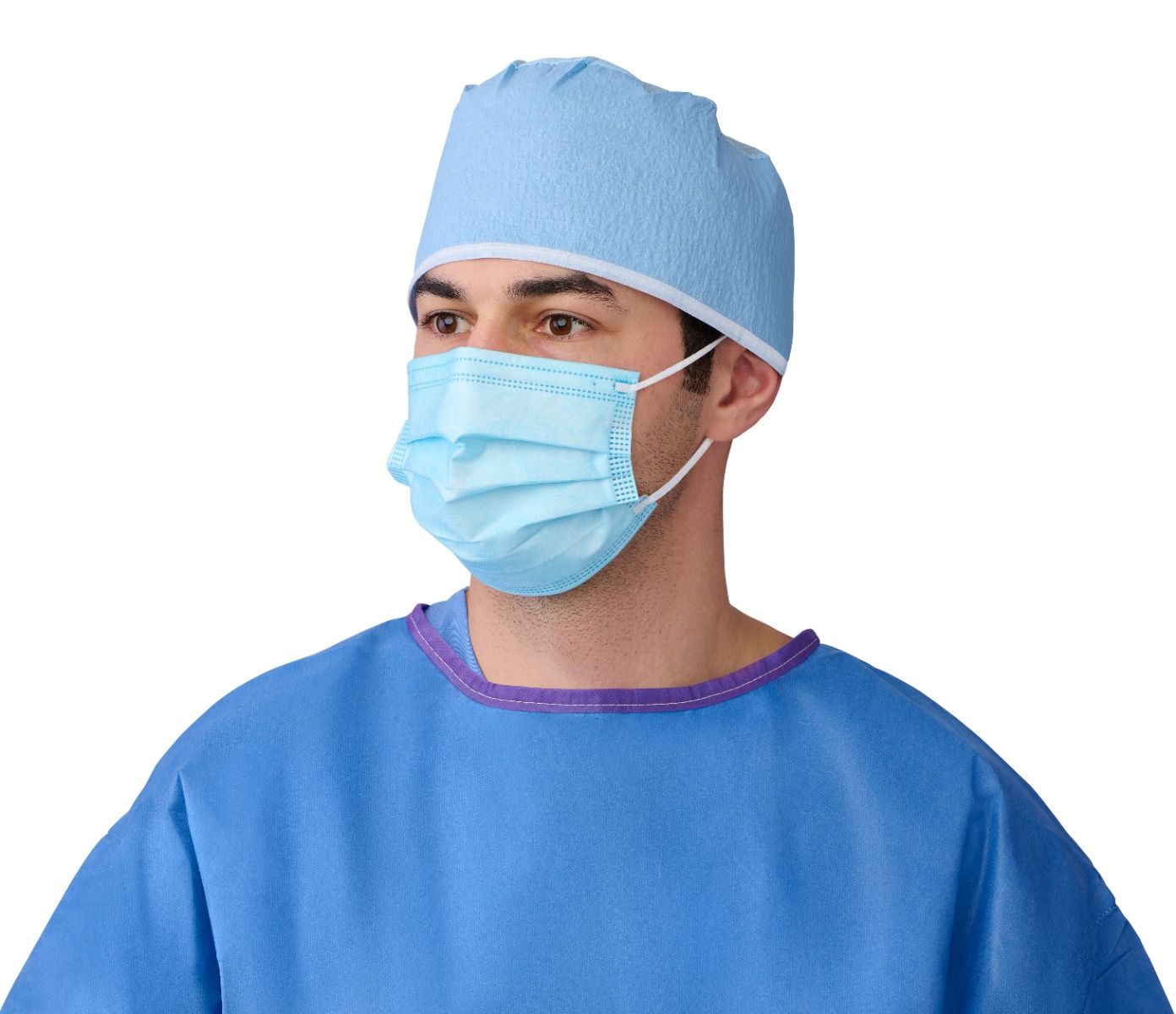 ASTM Level 3 Germshield Barrier Face Masks, 5 Count per Box, Case of 24 ...