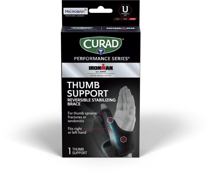 CURAD Performance Series IRONMAN Universal Thumb Braces 4Ct