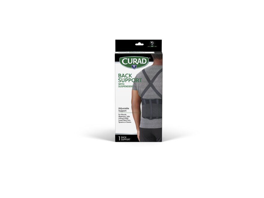 CURAD Back Supports with Suspenders XL 1Ct