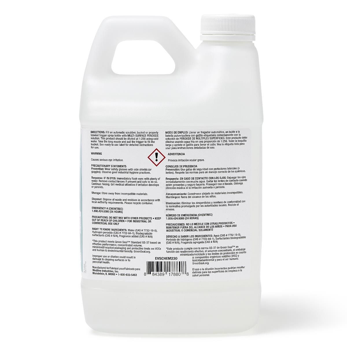 Multisurface Peroxide Cleaner, 0.5 gal. Bottle, Case of 4