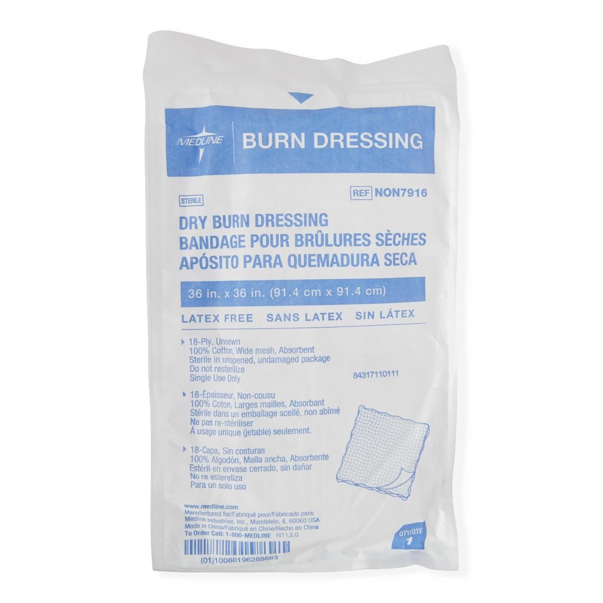 Medline Cotton Burn Dressings