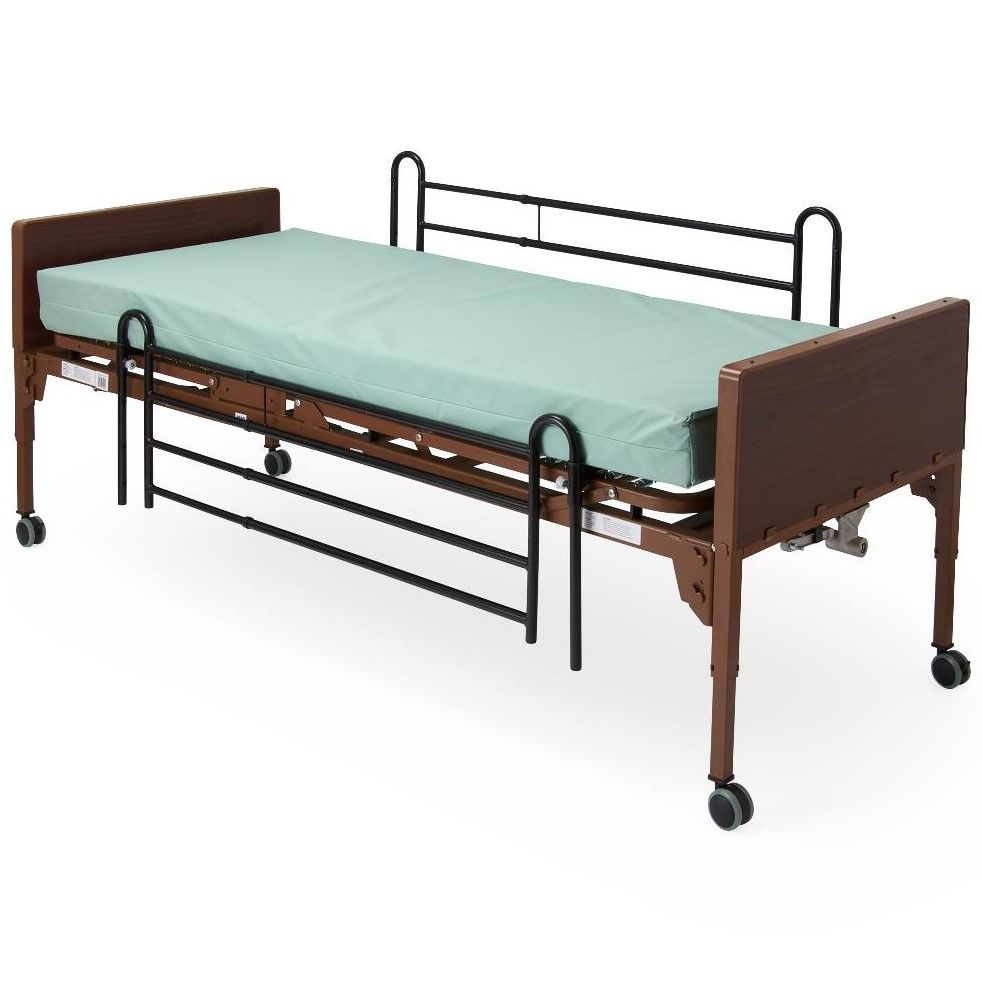 Economy Spring-Loaded 4-Bar Full Side Rail for Medline Homecare Beds ...