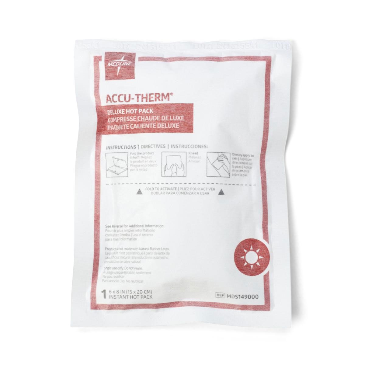 Medline Accu-Therm Deluxe Instant Hot Pack 6x8 24Ct