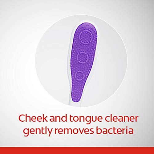 Colgate 360 Manual Toothbrush with Tongue and Cheek Cleaner, Medium, 4Ct