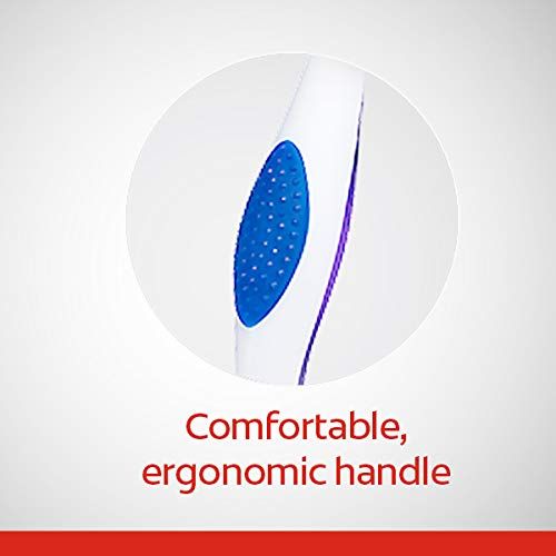 Colgate 360 Manual Toothbrush with Tongue and Cheek Cleaner, Medium, 4Ct