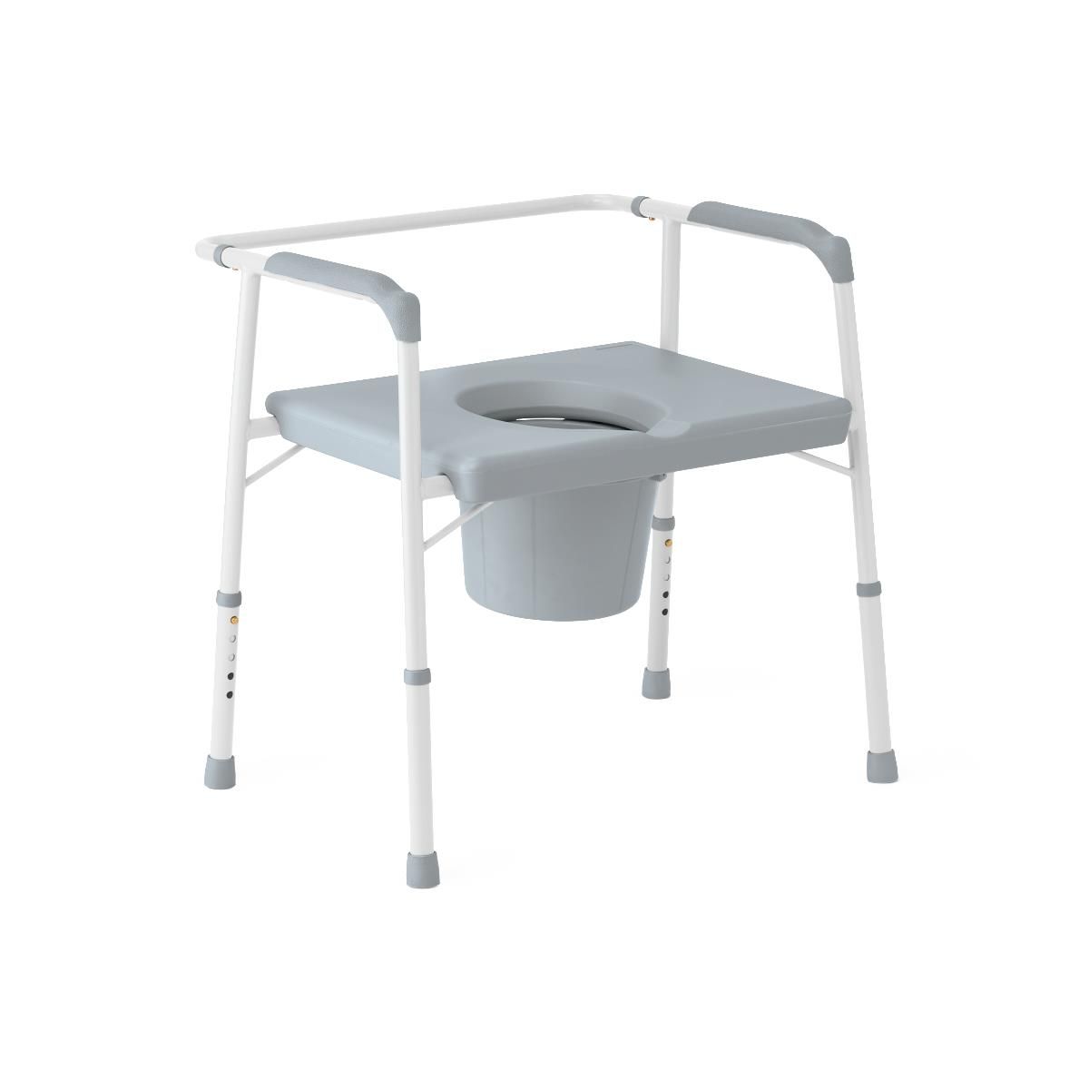 Medline Steel Bariatric Commode 650lb 2Ct
