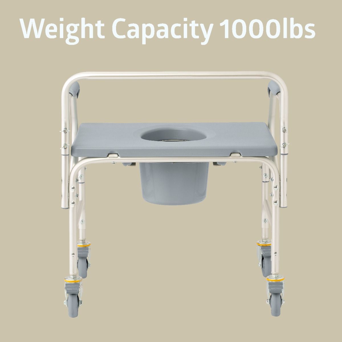 Medline Aluminum Commodes with Wheels