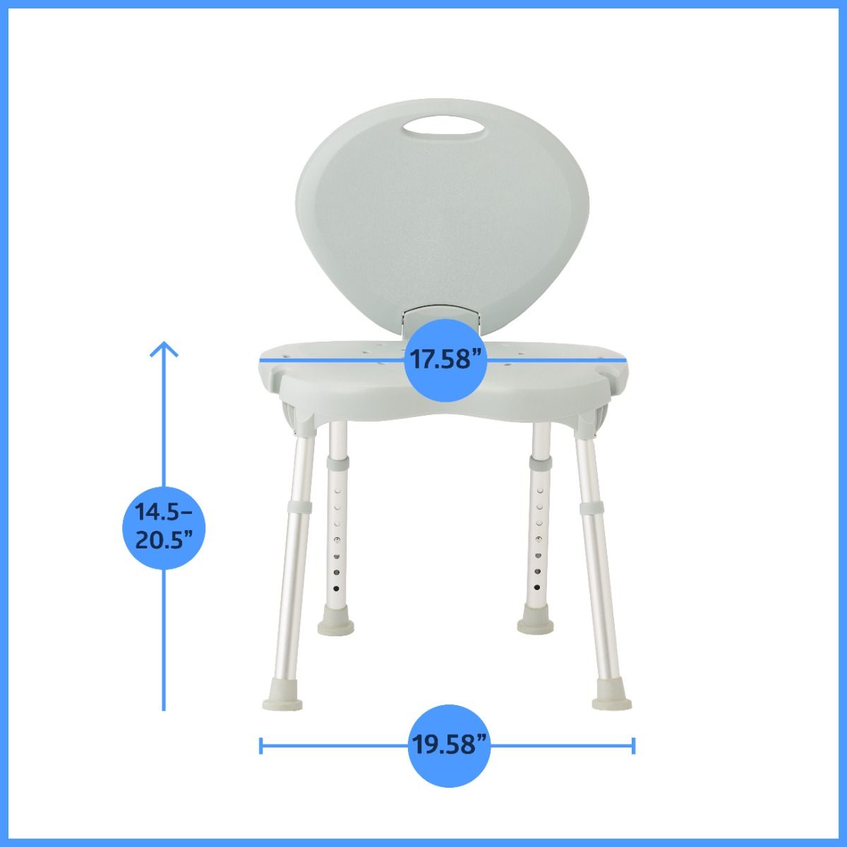 Medline Shower Chair with Back