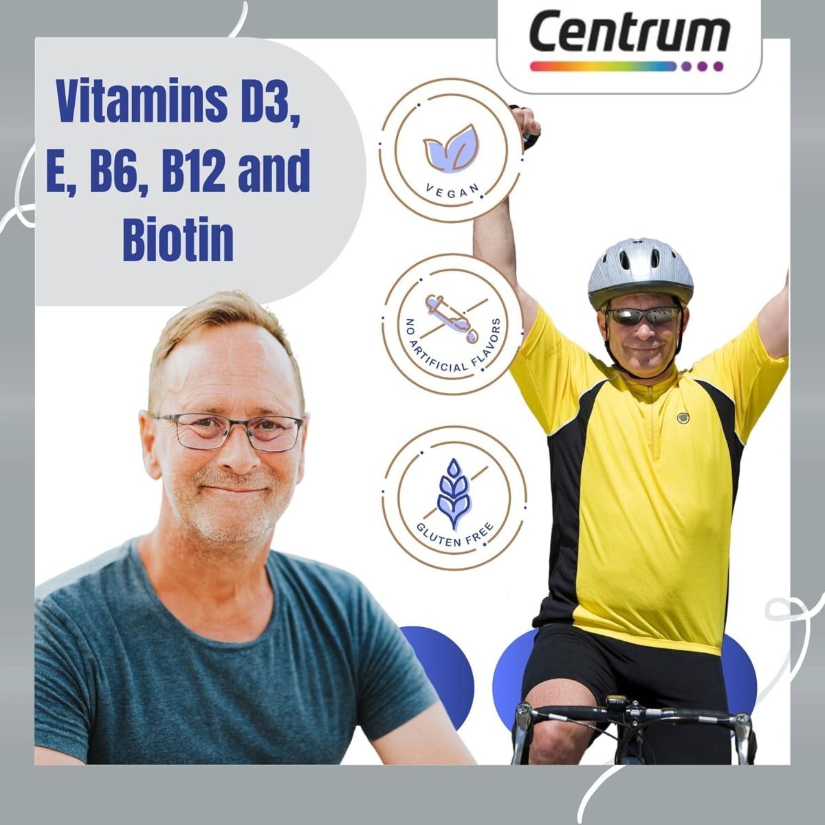 Centrum MultiGummies Men 50+ Multivitamin Supplement 140Ct