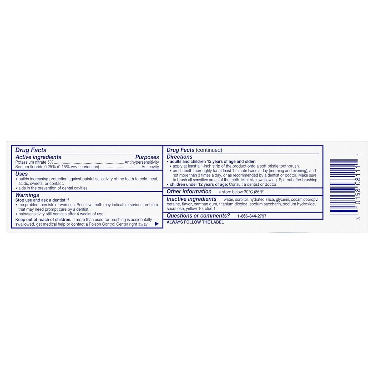 Sensodyne Toothpaste Fresh Mint 4oz 1Ct