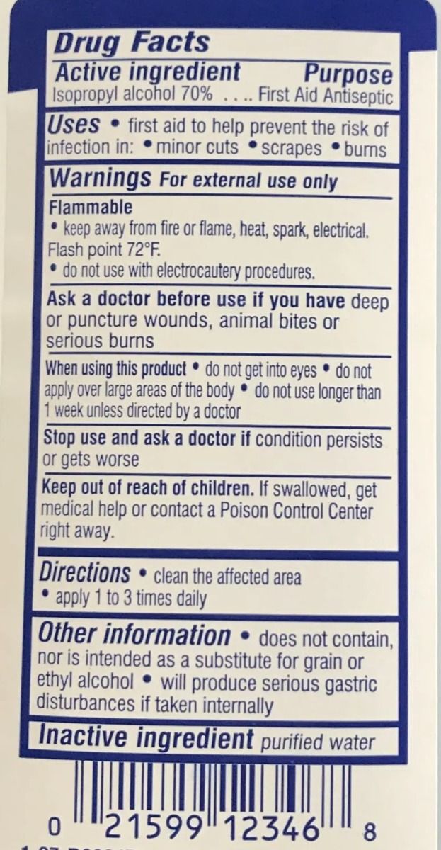 Hydrox 70% Isopropyl Rubbing Alcohol 16oz 12Ct