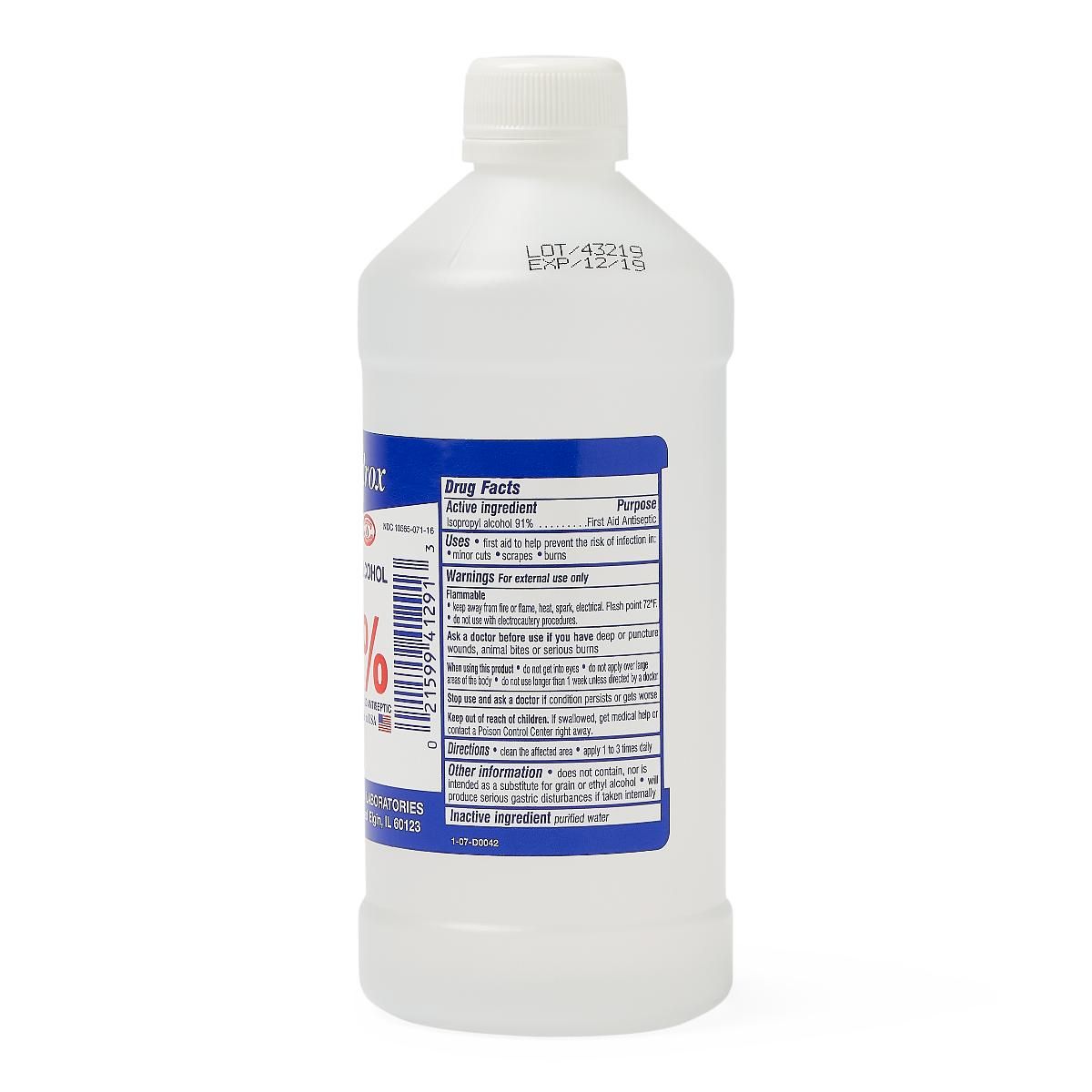 Isopropyl Rubbing Alcohol 16oz 12Ct