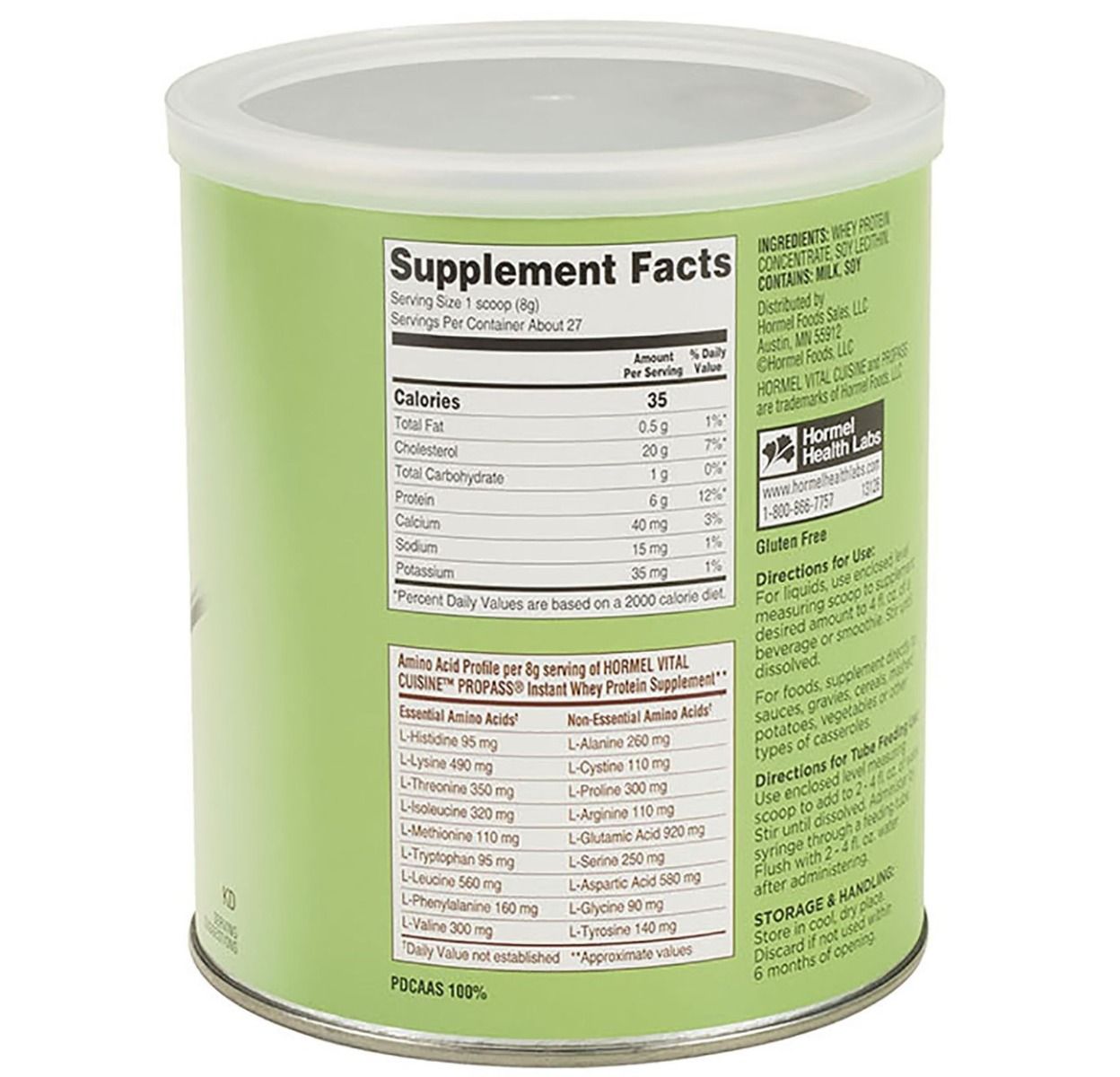 Vital Cuisine ProPass Whey Protein Unflavored Powder Supplement 7.5oz 4Ct