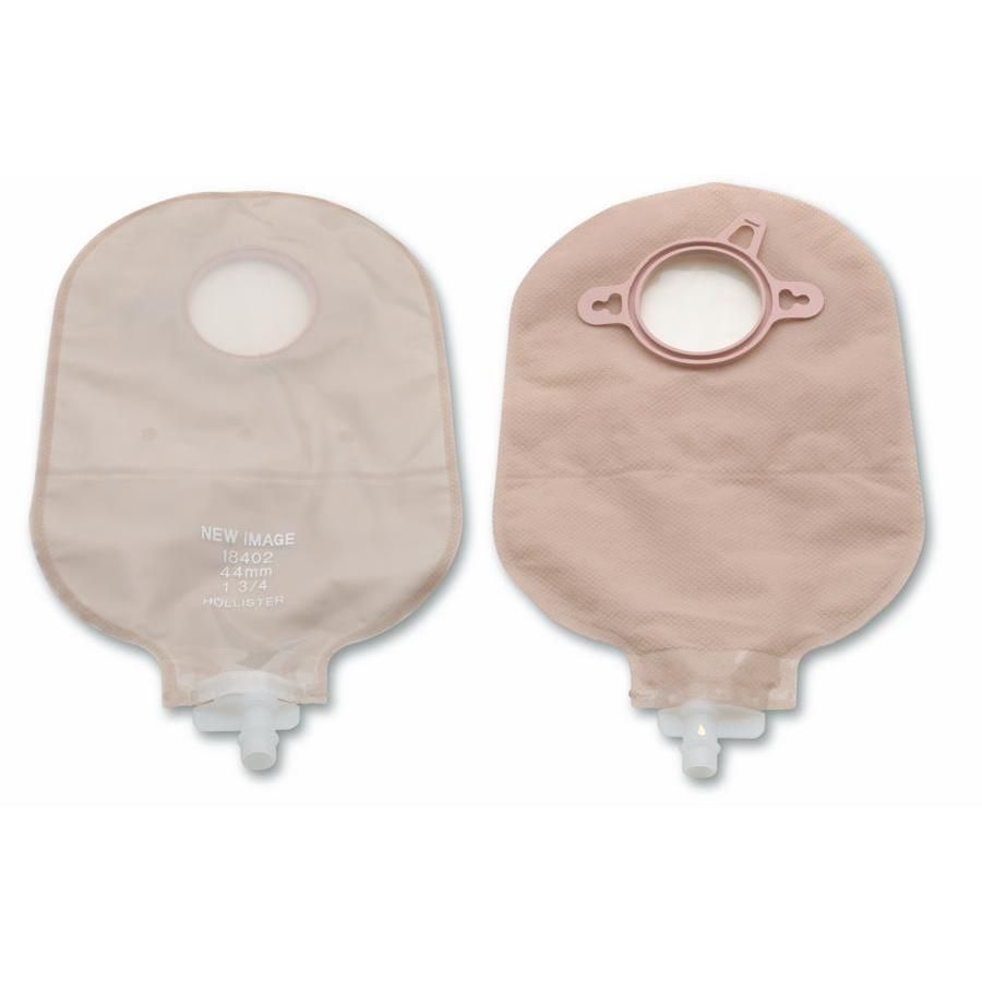 New Image 2Pc Urostomy Pouch 9in 1.75in Flange 10Ct