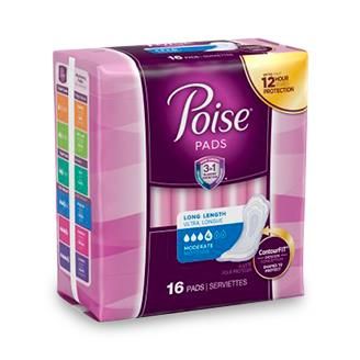 Poise Moderate Absorbency Incontinence Pads