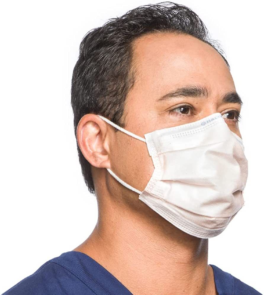 FLUIDSHIELD Fog-Free Procedure Mask Orange 40Ct