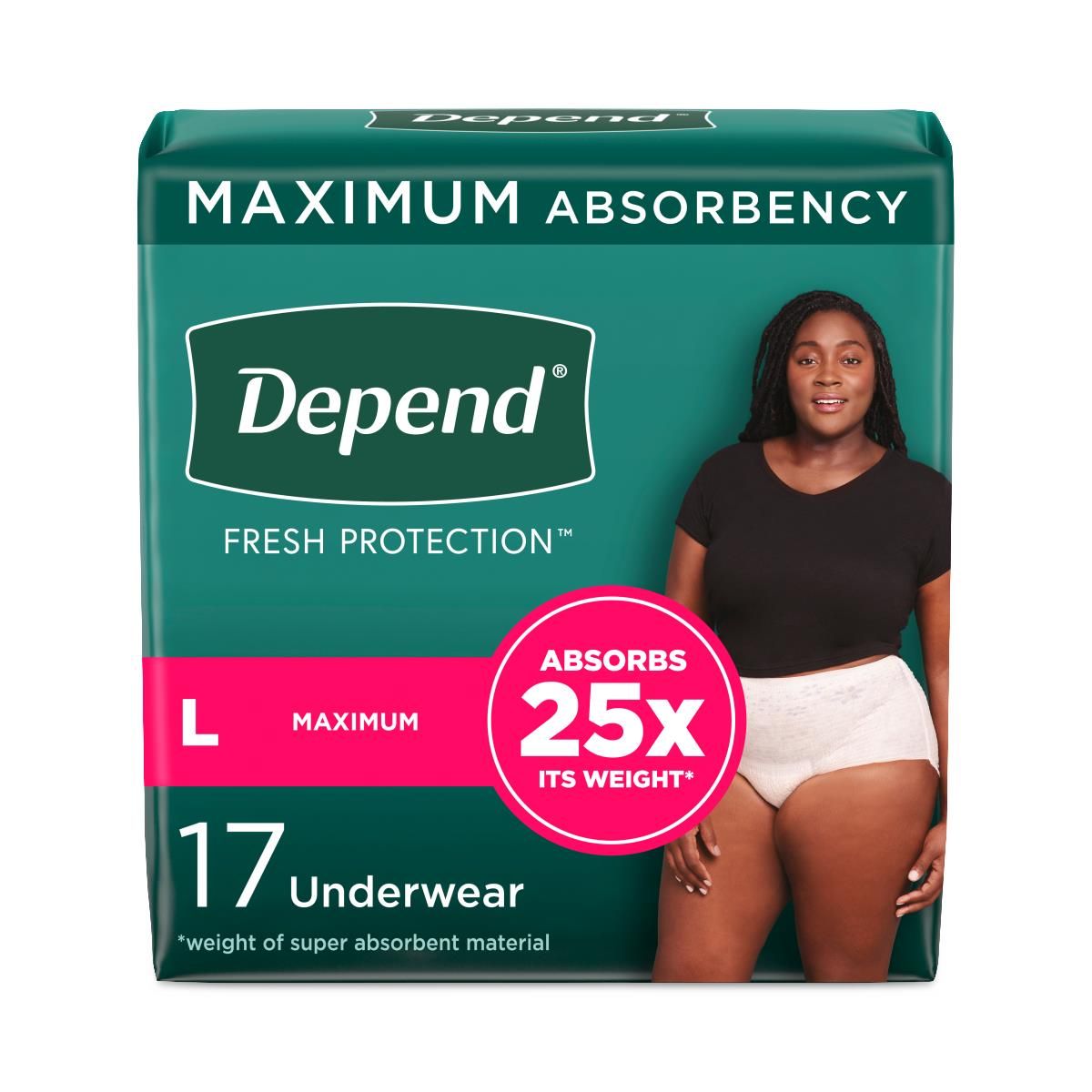 Depend Briefs L 34Ct