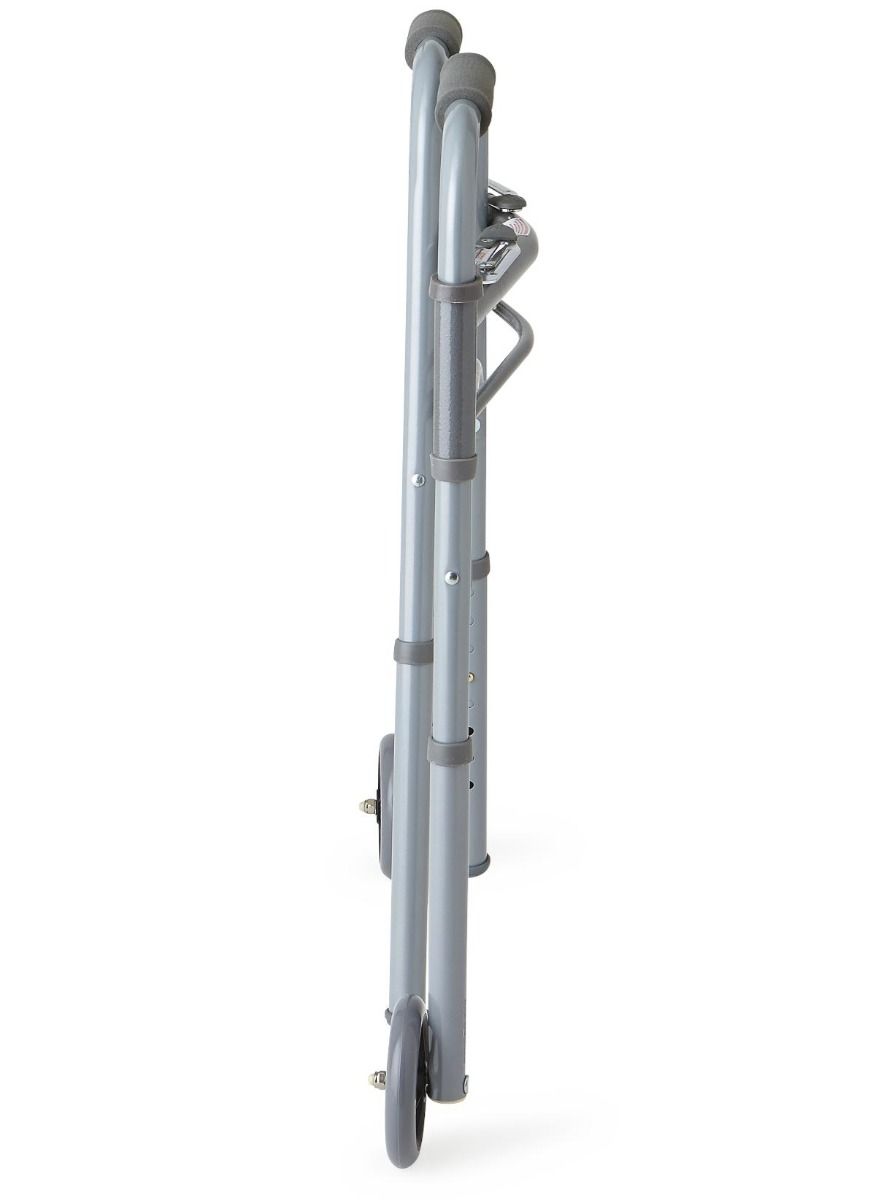Medline Youth Folding Walker with 5in Wheels 400lb 4Ct