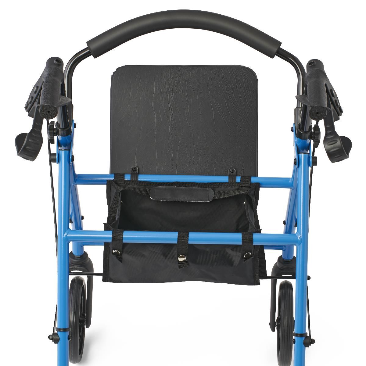 Medline Basic Steel Rollator with 8in Wheels Light Blue 1Ct