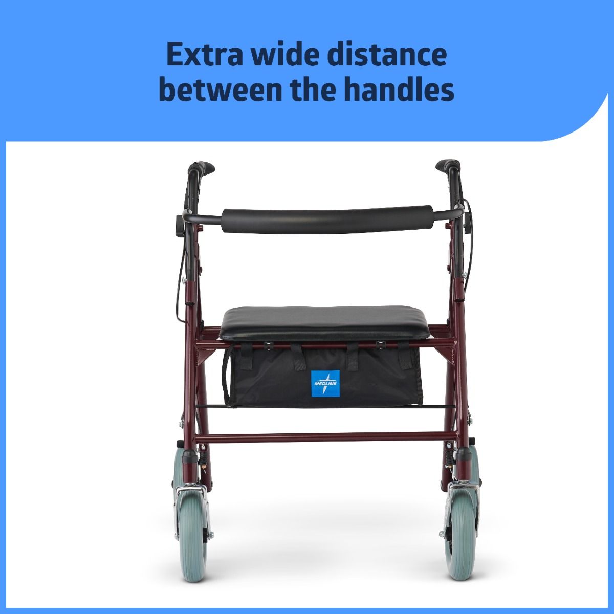 Medline Standard Bariatric Heavy Duty Rollator