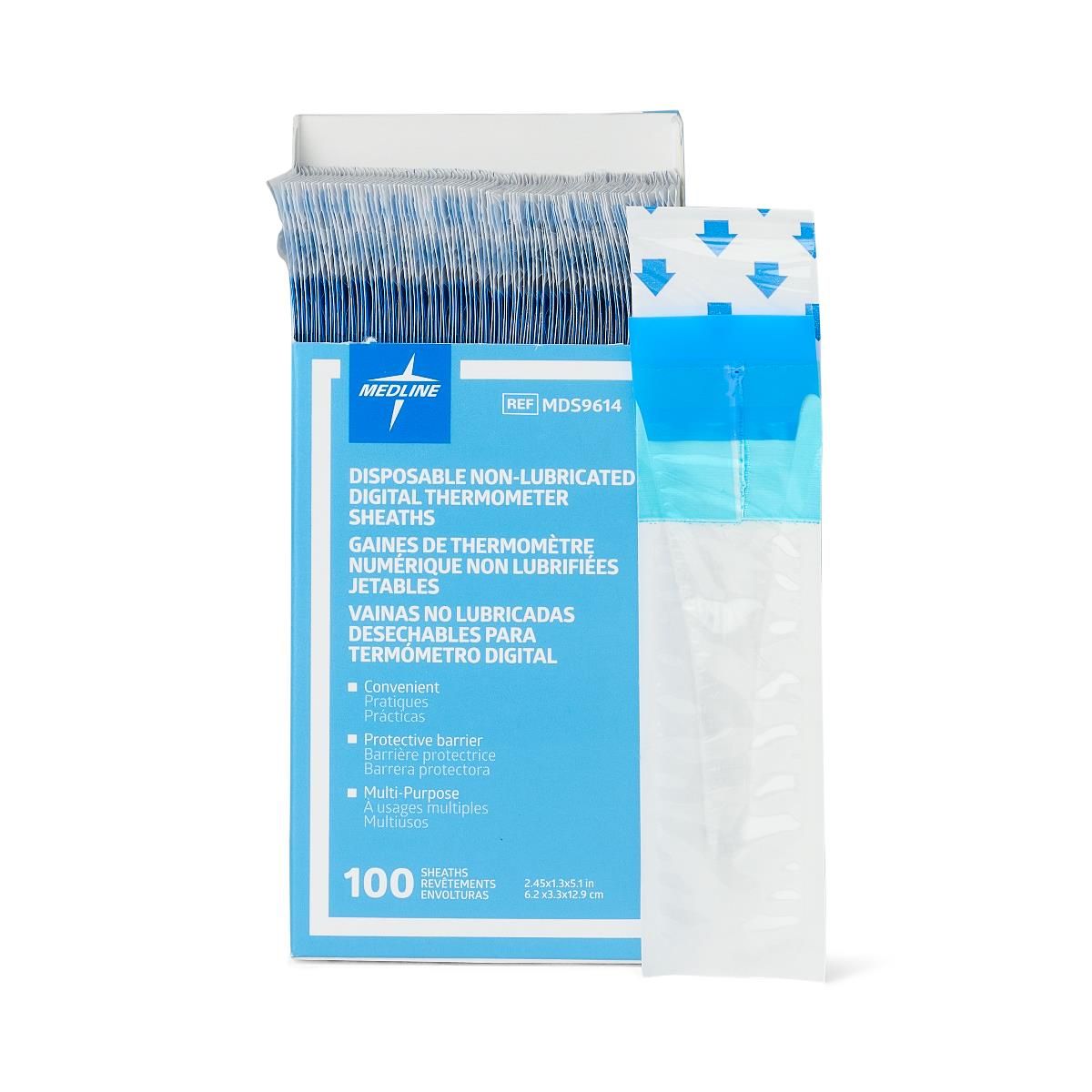 Medline Digital Oral Thermometers Sheath 100Ct