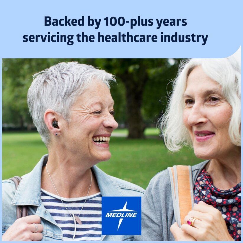 Medline Rechargeable Behind-Ear OTC Hearing Aids 1Pr