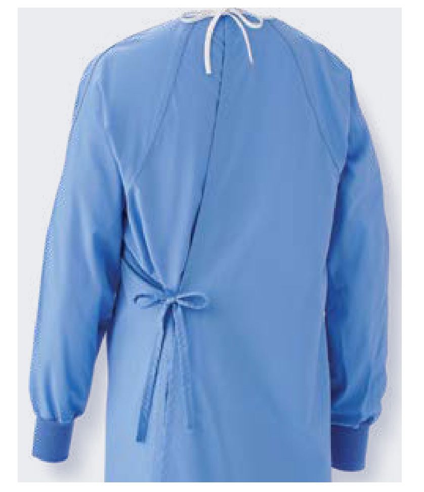 AngelStat Cotton Blend Cover Gown Ceil Blue One Size 1Ct