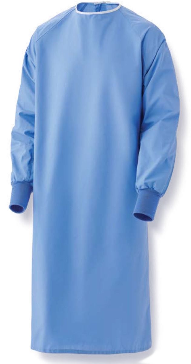 AngelStat Cotton Blend Cover Gown Ceil Blue One Size 1Ct