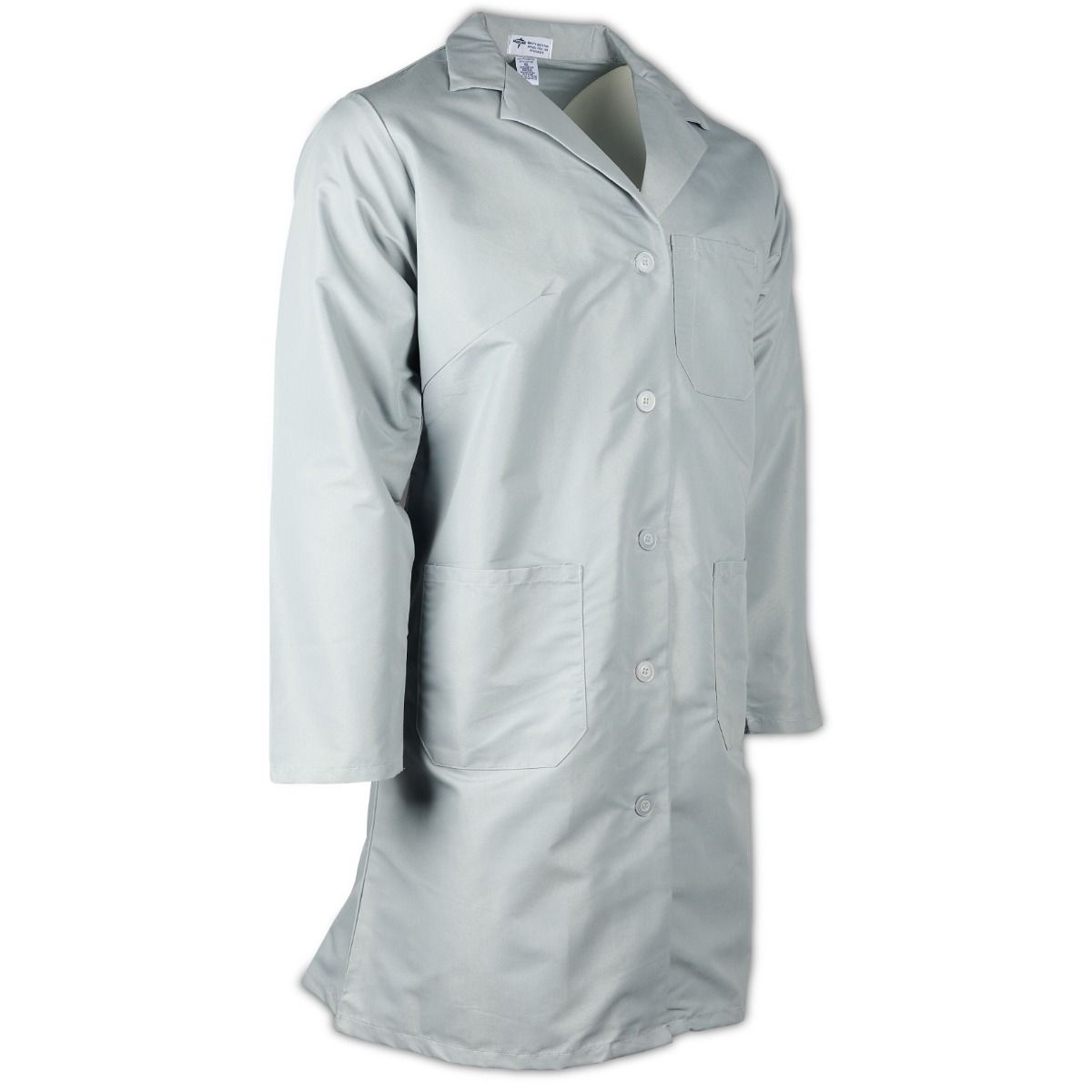 Women's Classic Staff-Length Lab Coat Gray Size 6